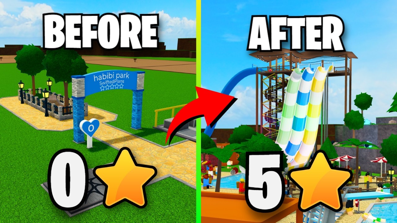 How Fast Can I Get 5 Stars In Water Park World? | Roblox - YouTube