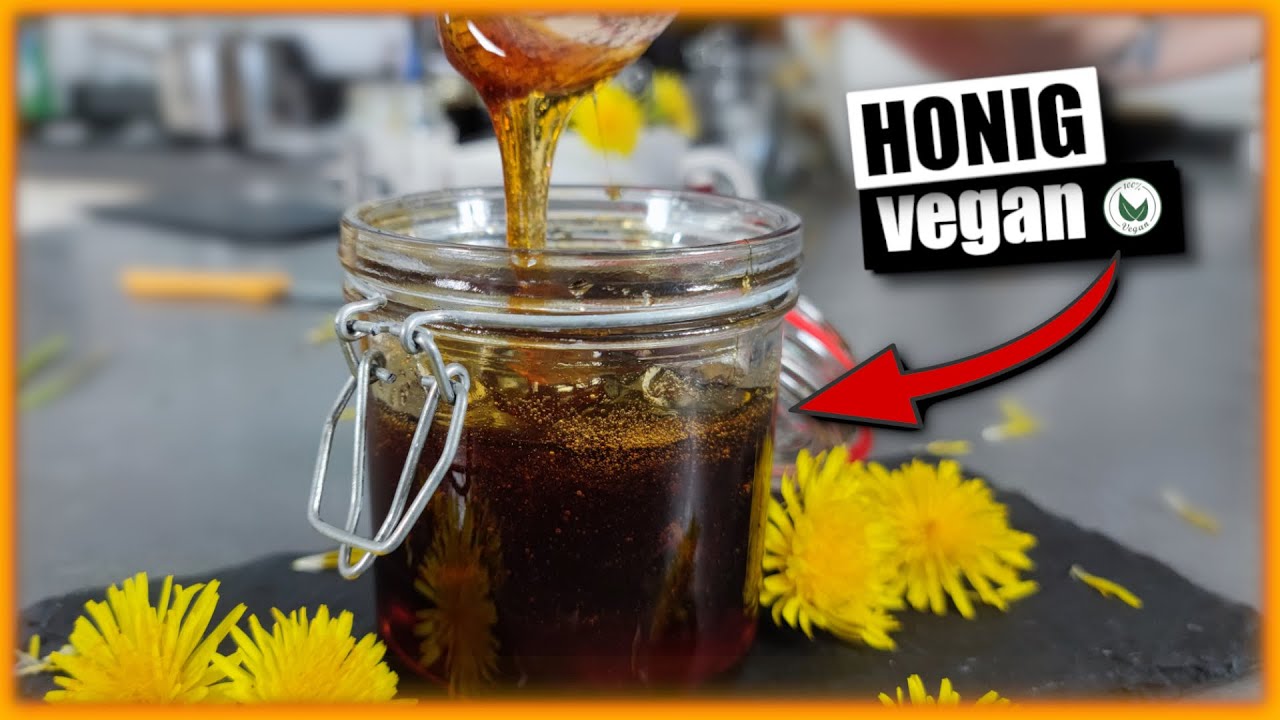 Löwenzahnhonig - die beste vegane Honig Alternative 💪🏻 (einfache ...
