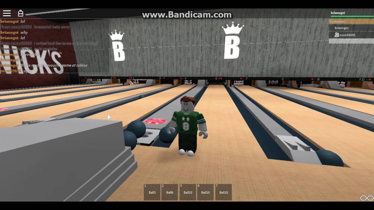 roblox bowling with friends oscar69696 at BRUNSWICK'S bowling alley ...