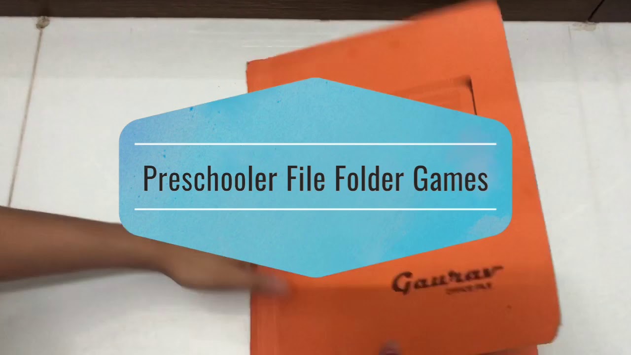 File Folder Games for Preschoolers and Toddler |File Folder activities ...