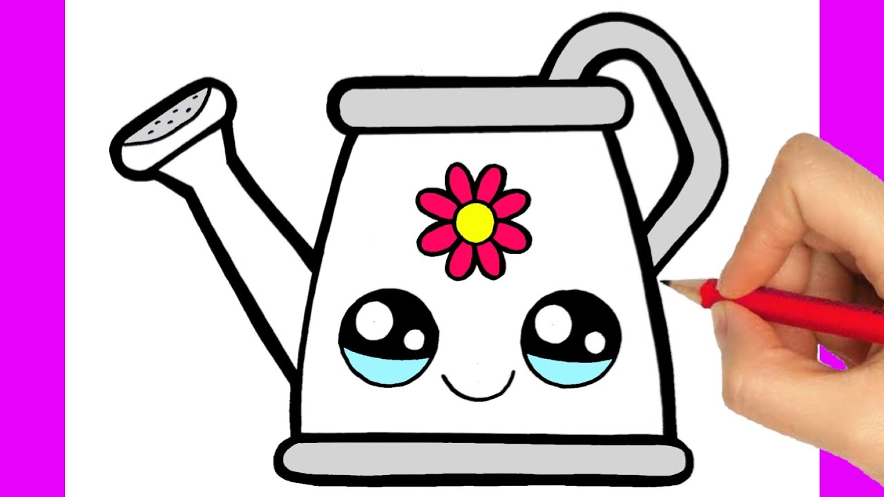 COMO DIBUJAR UNA REGADERA KAWAII - COMO DESENHAR UM REGADOR KAWAII ...