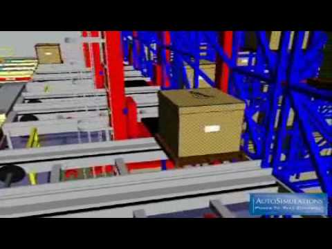 ASRS Unit Load Simulation - YouTube