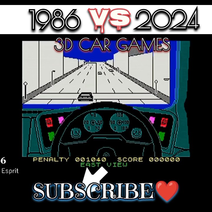1986 3D CAR game VS 2024 #shorts #cargames #forzahorizon5 #esports # ...