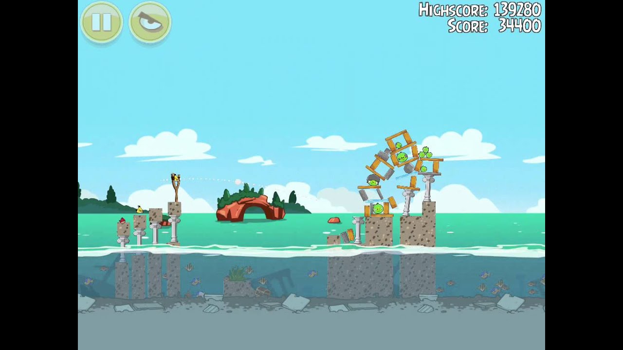 Piglantis 1-2 | Score 140980 | Angry Birds Seasons - YouTube