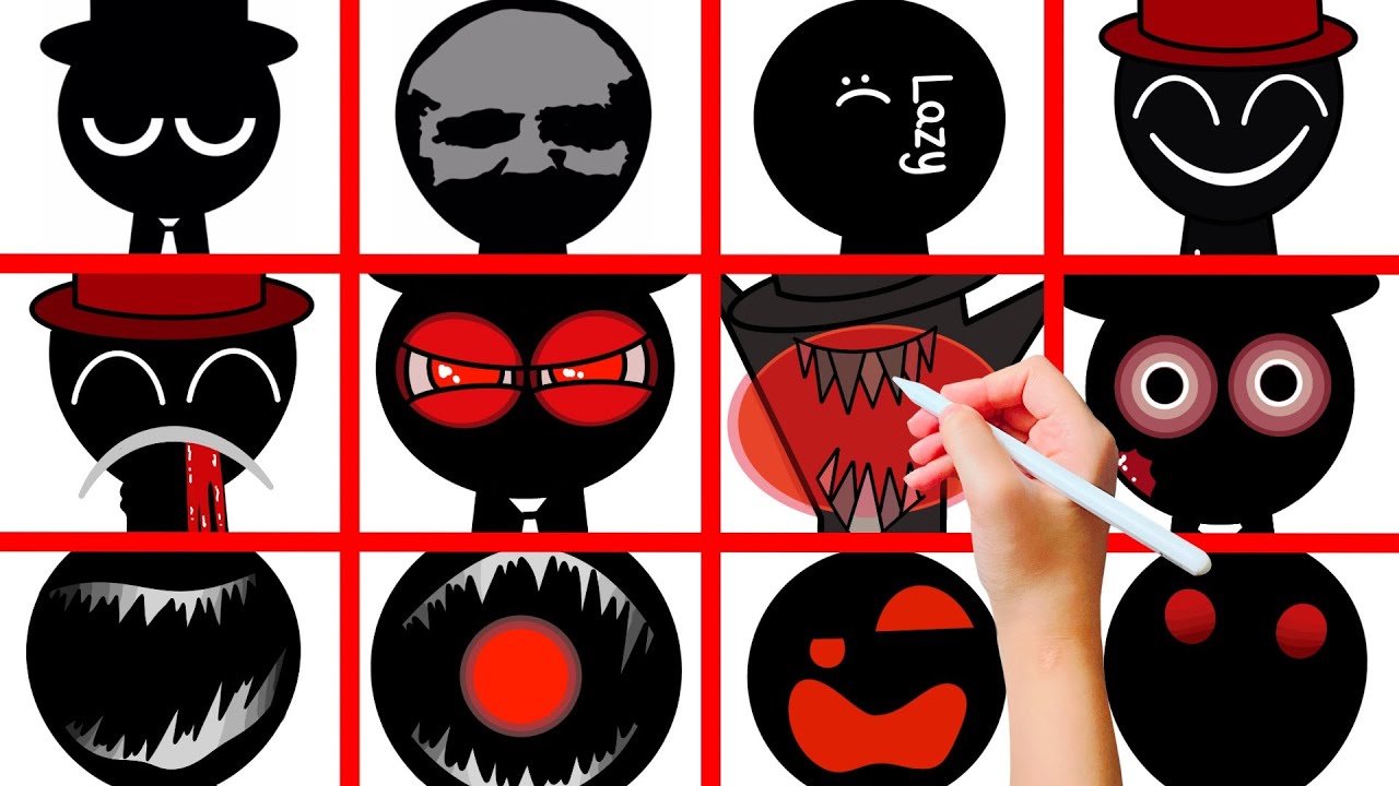 DRAW Black Sprunki in DARK Horror Mode All Phases Revealed? - YouTube