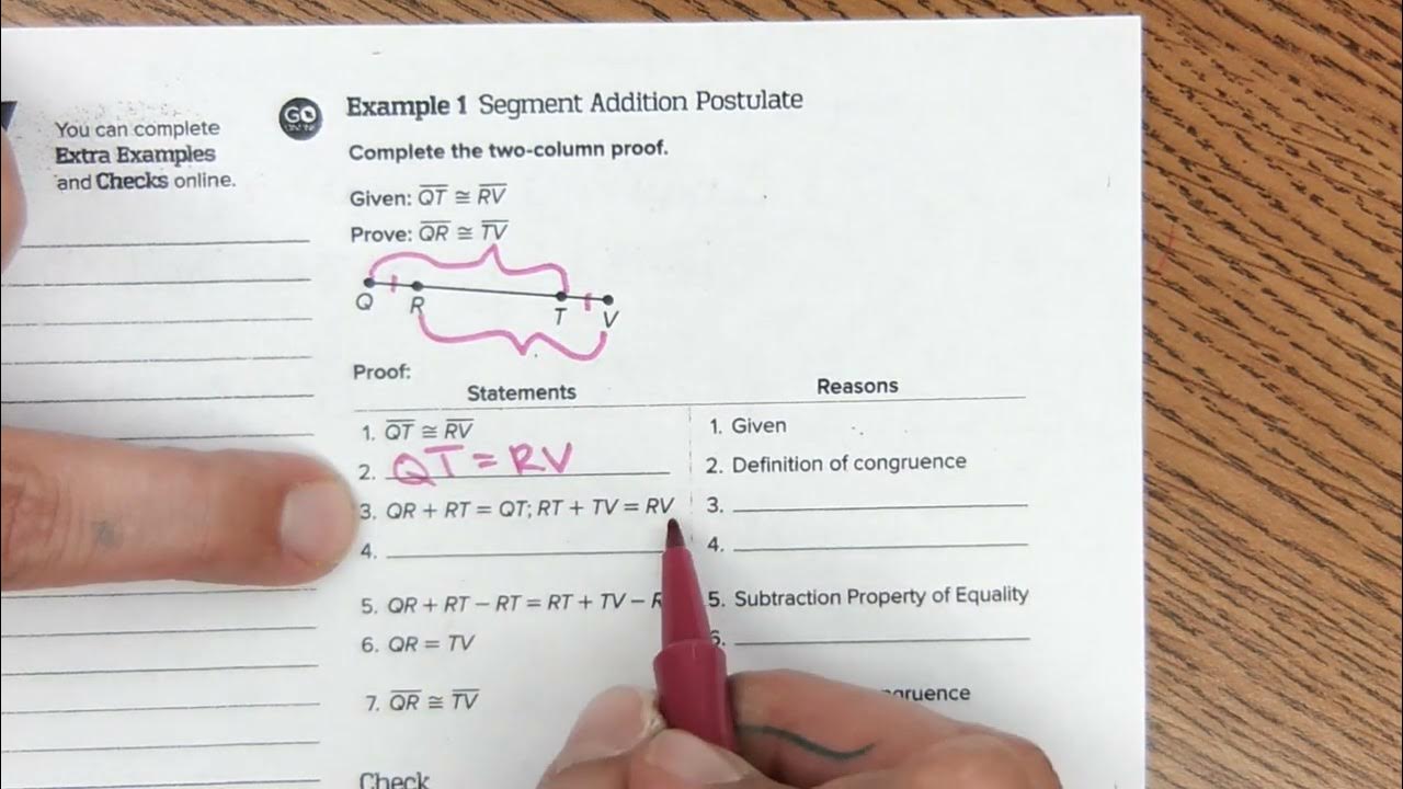 Intro to Proofs Worksheet Part 2| McGraw Hill Textbook Page 160 and Pg. 164 - YouTube