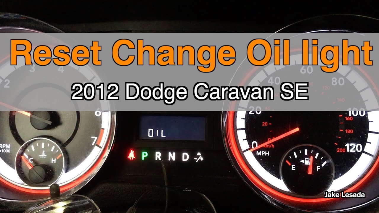 Dodge Caravan Oil Light Reset