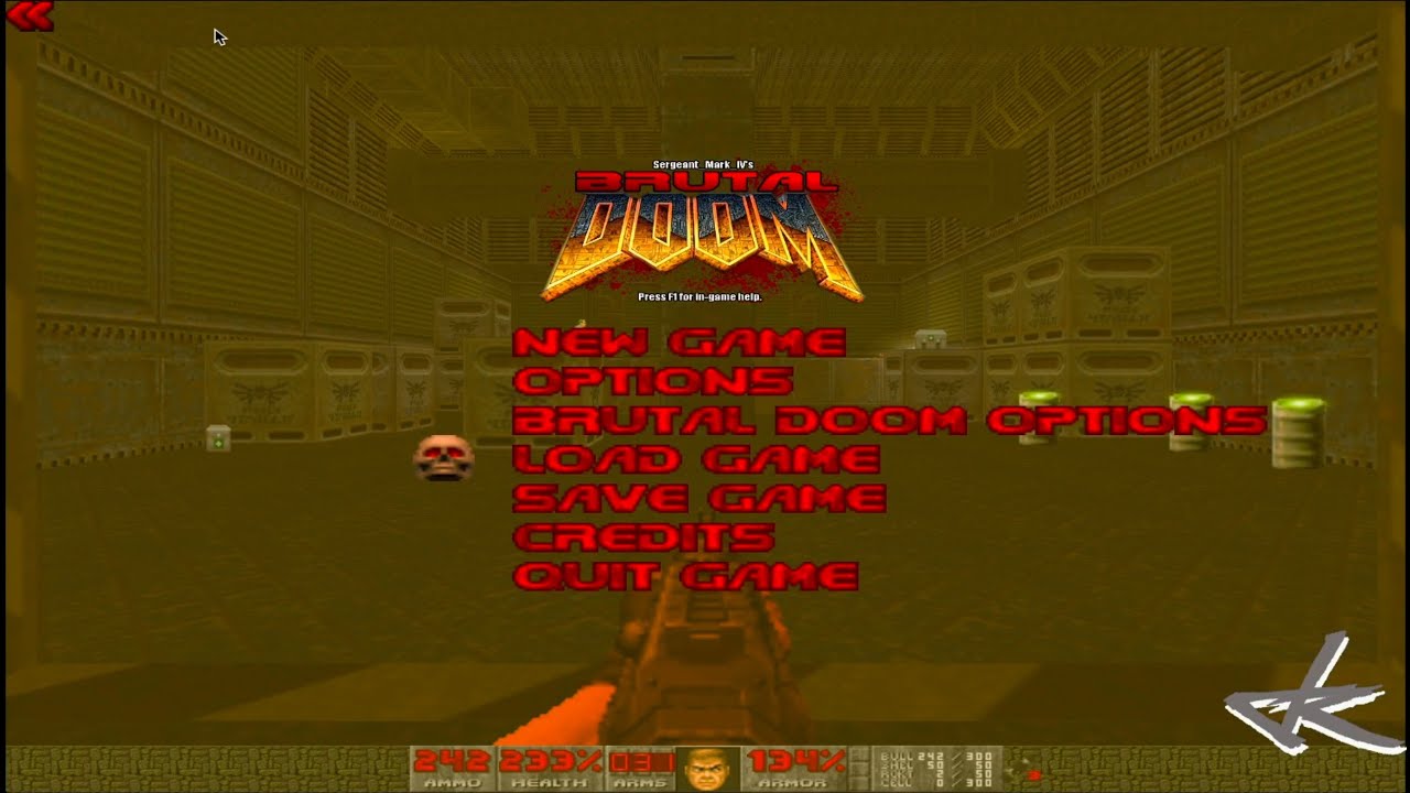 Doom 100% Playthrough - Brutal Doom - Quake II Reborn - Map 02 Comm ...
