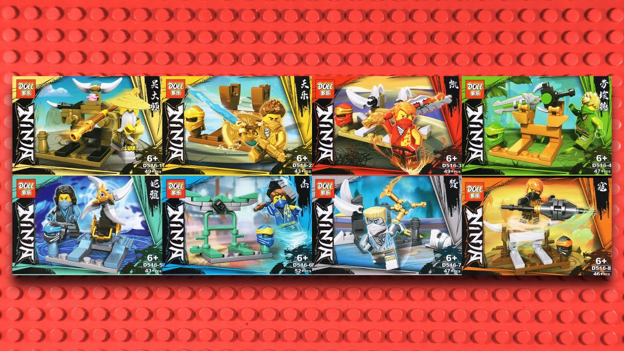 LEGO Ninjago Core Suits / EVO Suits - Set Minifigures (Unofficial) DOLL ...