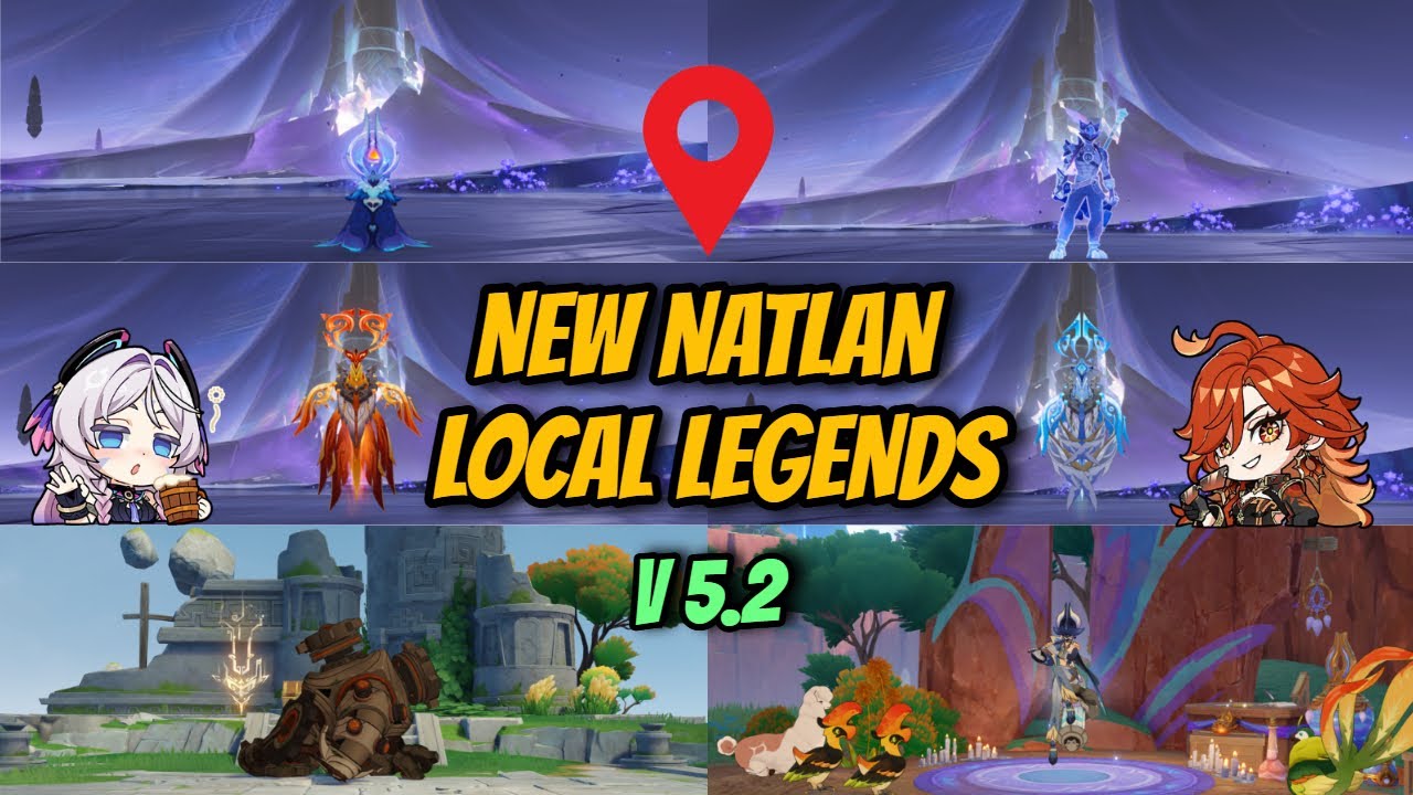 New Local Legends in Natlan Version 5.2 | All 6 Locations | Genshin ...