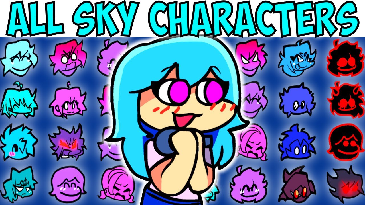 ALL SKY CHARACTERS | FNF Character Test | Gameplay VS Playground - YouTube