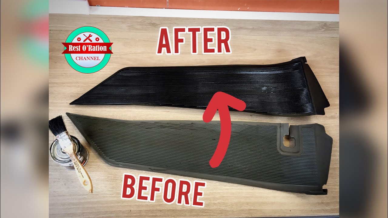 How to restore old faded rubber/plastic parts - Rest O'Ration TIPS ...