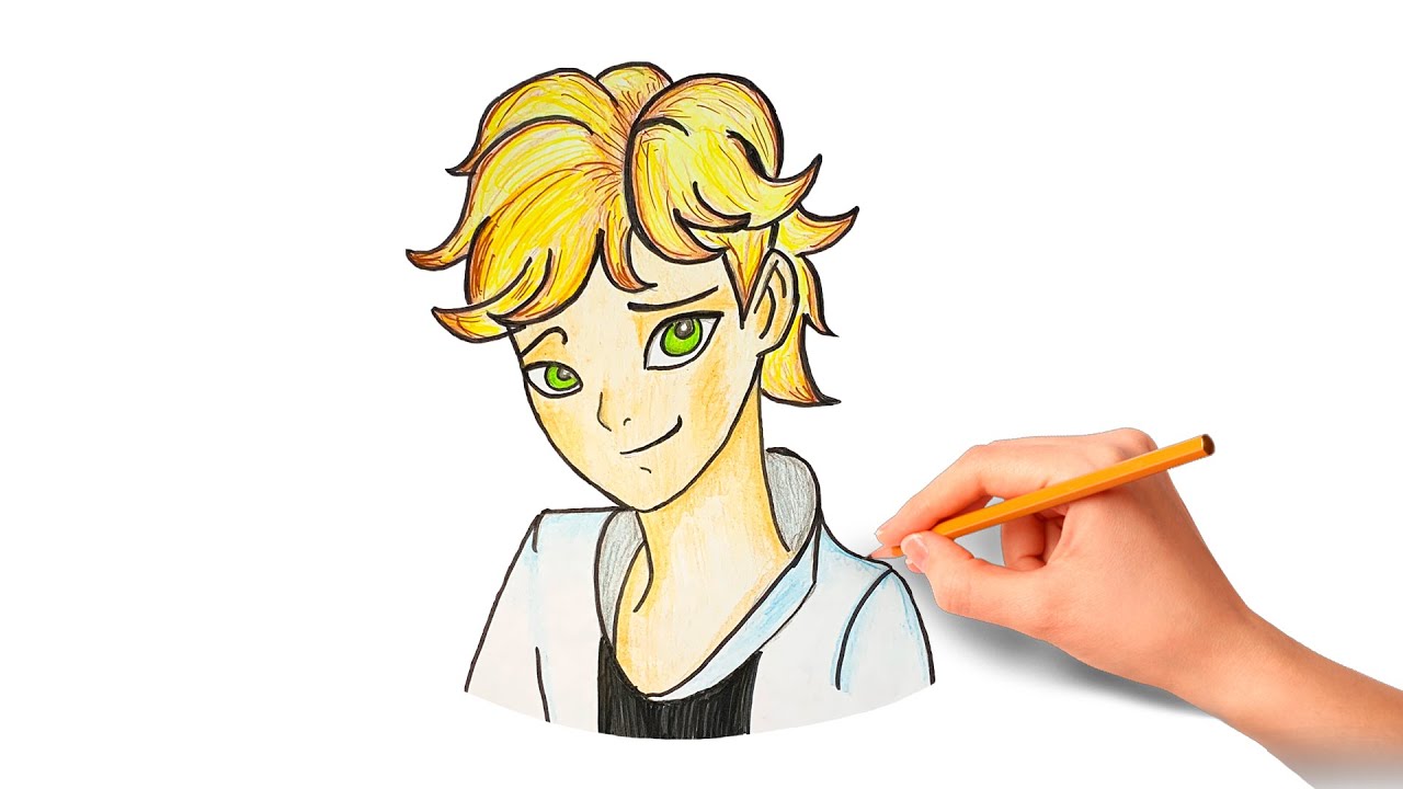 HOW TO DRAW ADRIEN AGRESTE step by step | beginners drawing - YouTube
