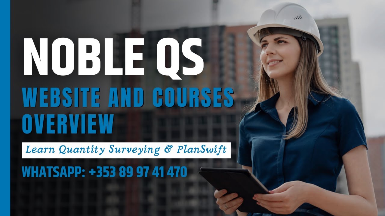 Noble QS Website and Courses Overview | Learn Quantity Surveying - YouTube