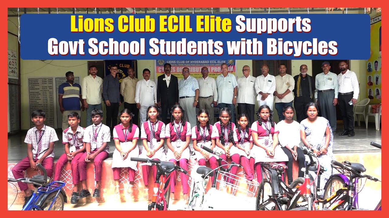 Building Futures on Two Wheels: Lions Club Hyderabad ECIL Elite's Cycle ...