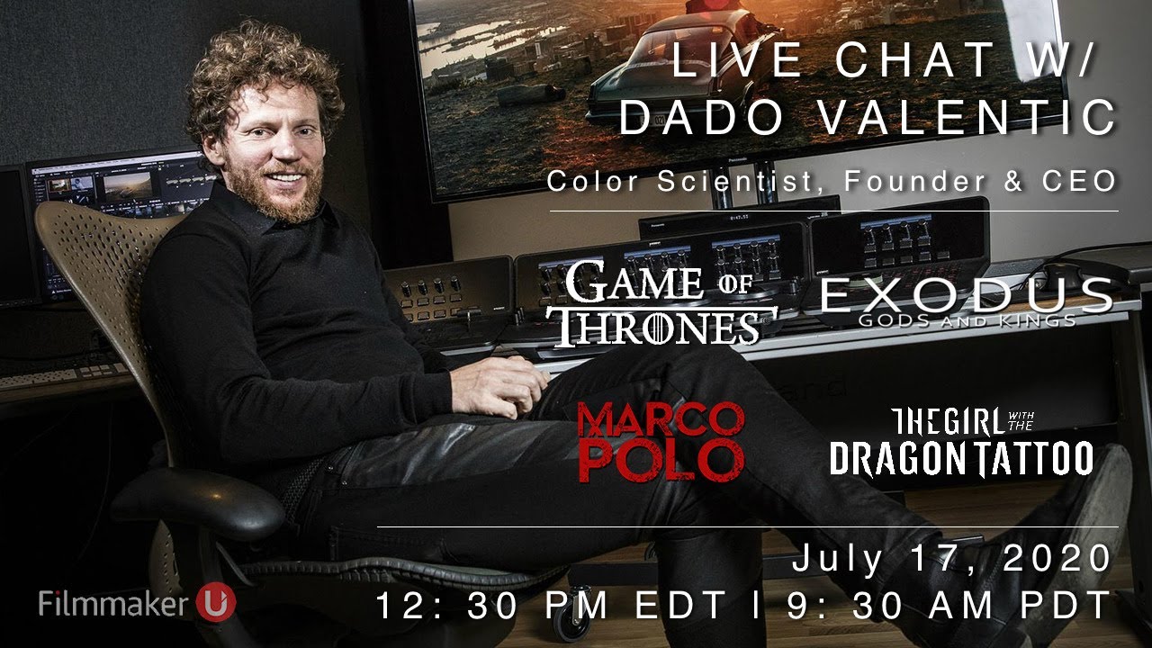 Color Scientist Dado Valentic Live Chat on Filmmaker U! - YouTube