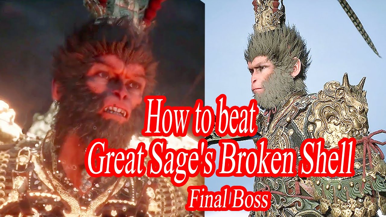 Black Myth Wukong: Best How to beat Great Sage's Broken Shell Final Boss - YouTube