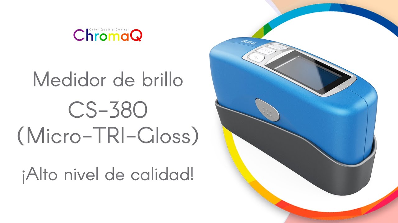 Brillómetro portátil CS-380 (Micro-TRI-Gloss) - YouTube