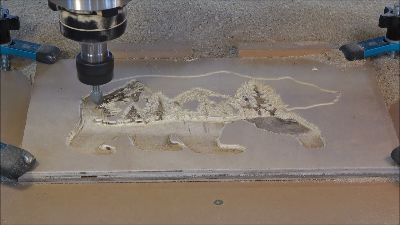 Bear Mountains Graphic (CNC) - YouTube