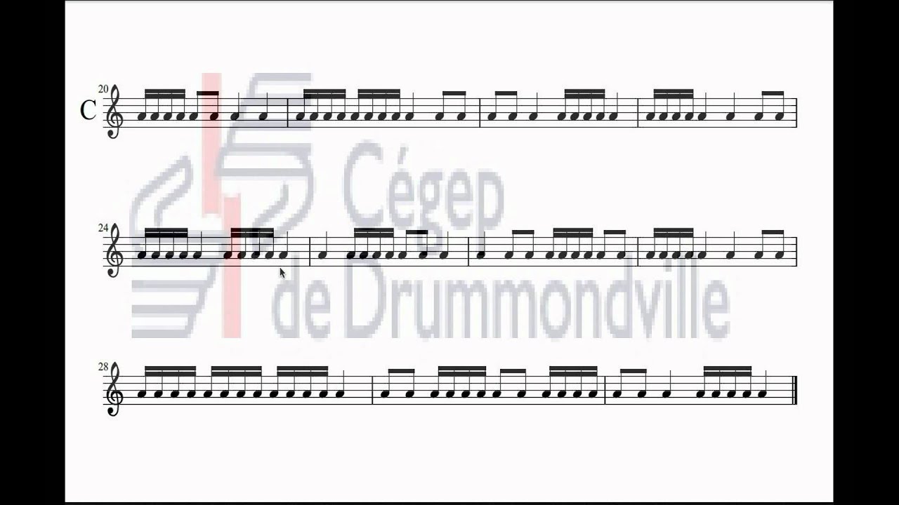 Exercice lecture Rythmique 2C.mov - YouTube