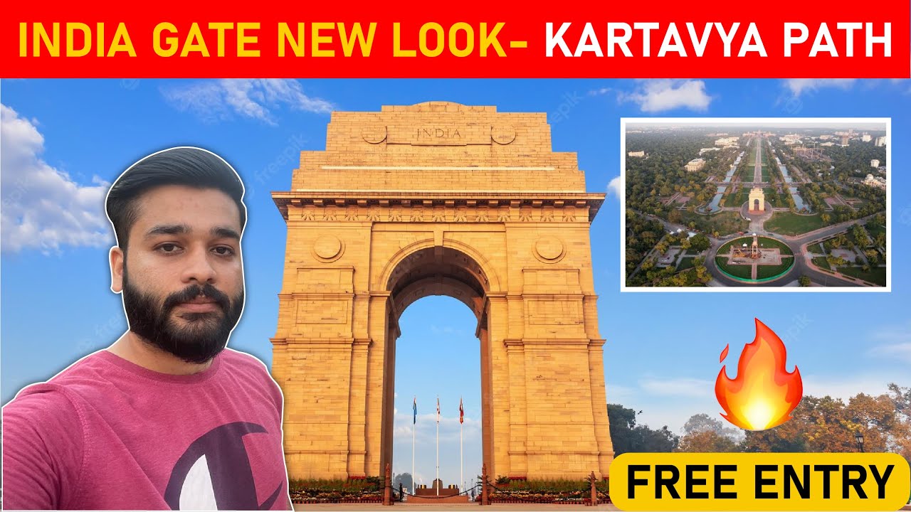 India Gate Delhi 2022 | India Gate New Look 🤩 | Kartavya path | Central ...