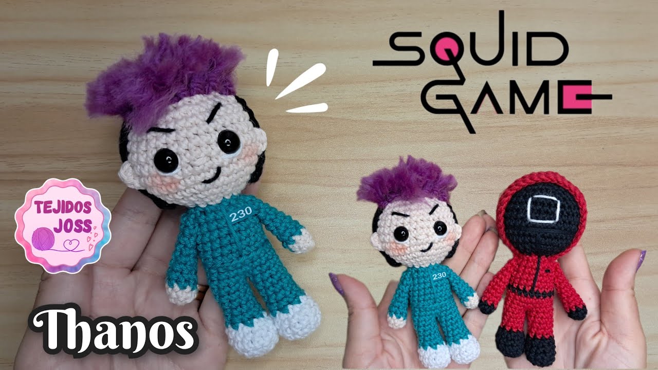 Thanos amigurumi juego del calamar squid game | Tejidos Joss | - YouTube
