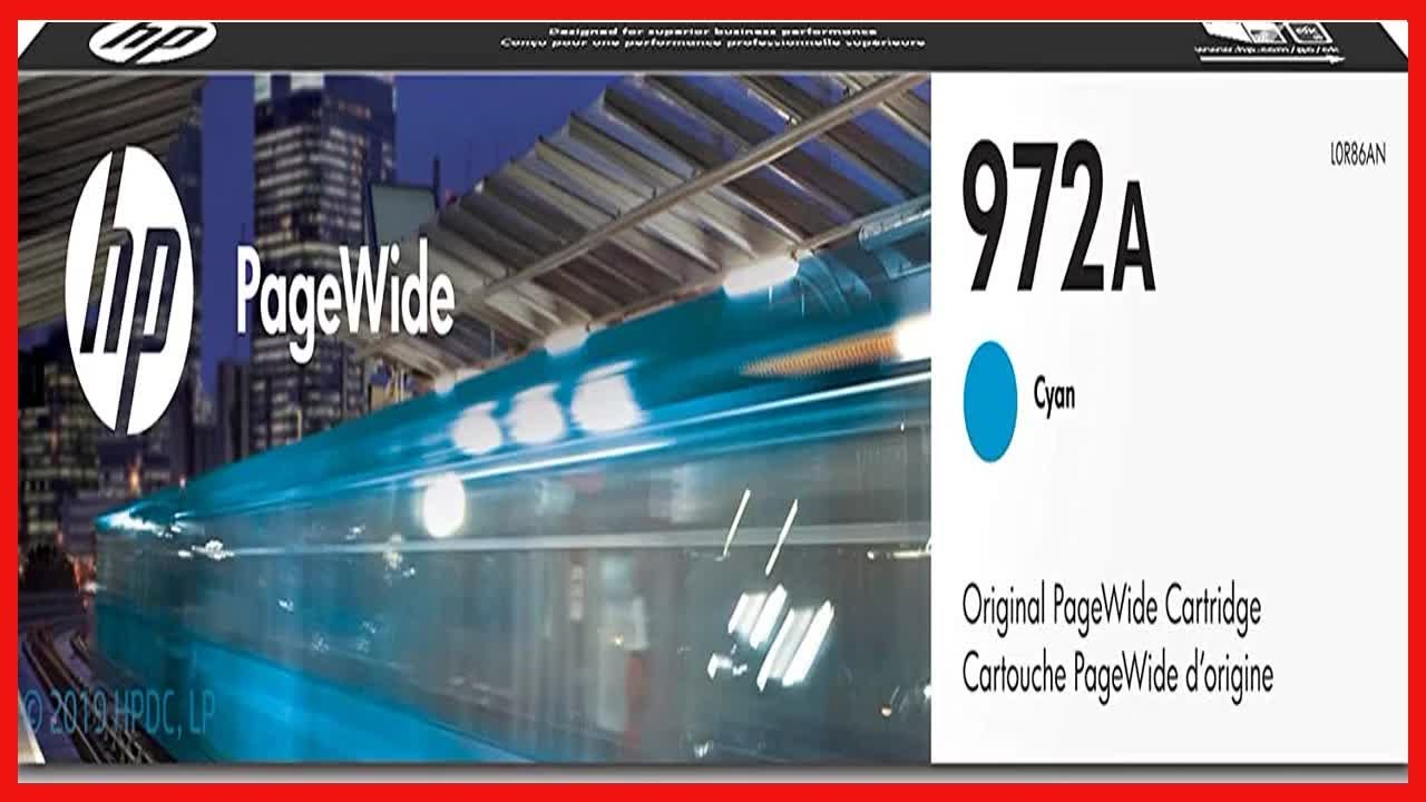 HP 972A | PageWide Cartridge | Cyan | Works with HP PageWide Pro 452 ...