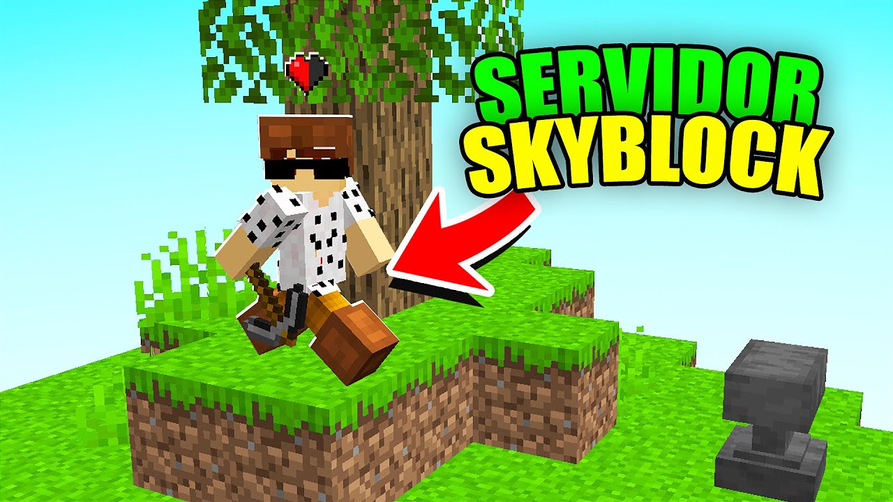 ⭐SERVIDOR de SKYBLOCK BRASILEIRO ONLINE para MINECRAFT PIRATA e ORIGINAL (JAVA E BEDROCK) - YouTube