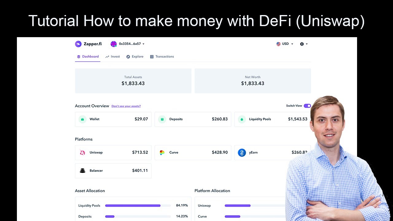 Tutorial: How to make Money with DeFi (Uniswap) 💸 - YouTube