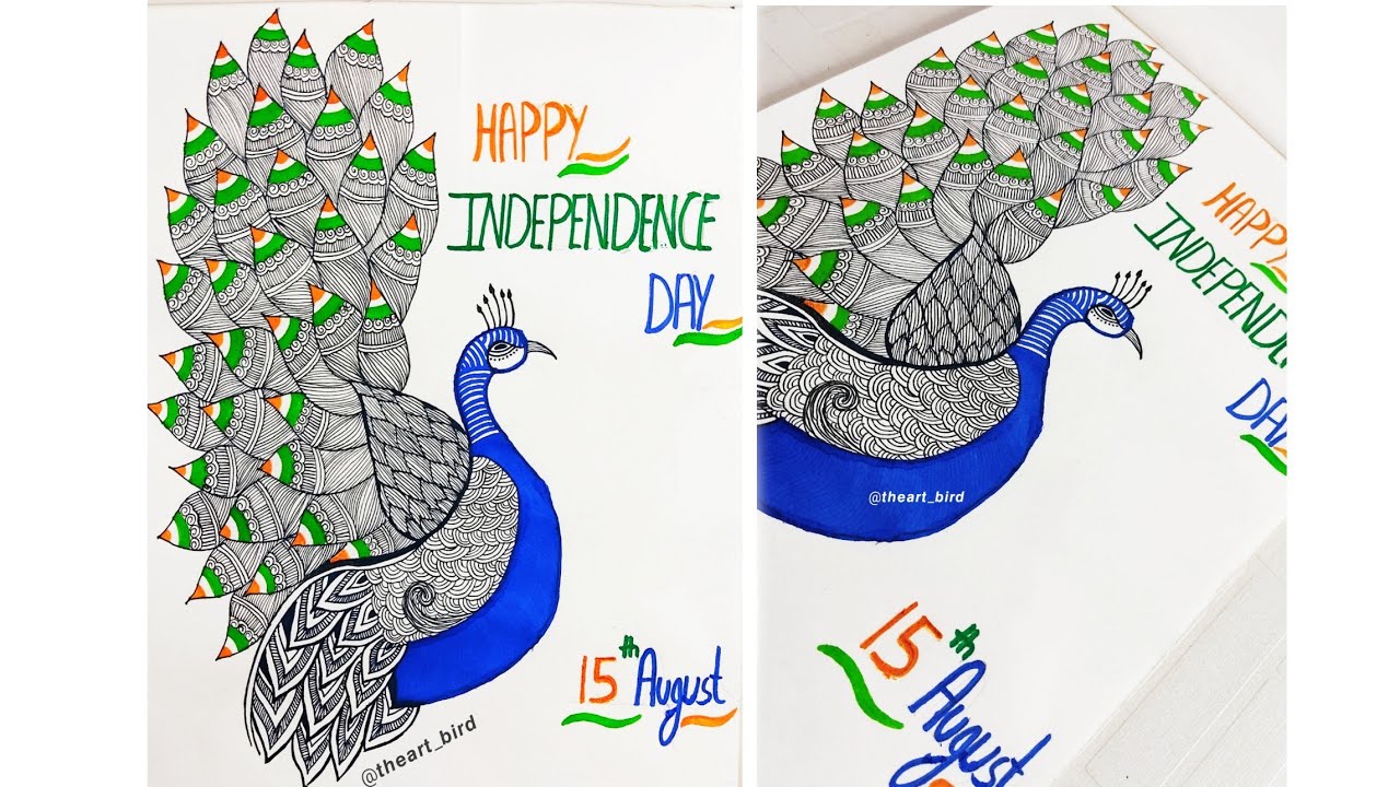 Mandala art inspired :- peacock ll 15 August independence day ll ...