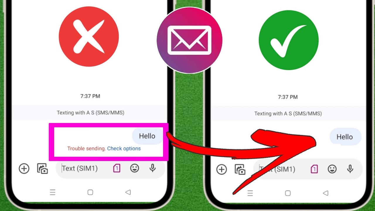 Trouble Sending Check Option Problem Fix Messages Trouble Sending Problem Youtube 1147