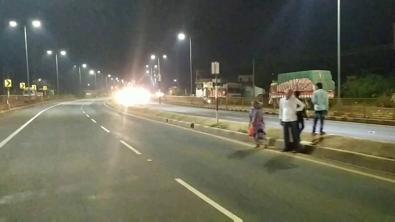 NH7 Basavakalyan towards Humnabad - Night View - YouTube