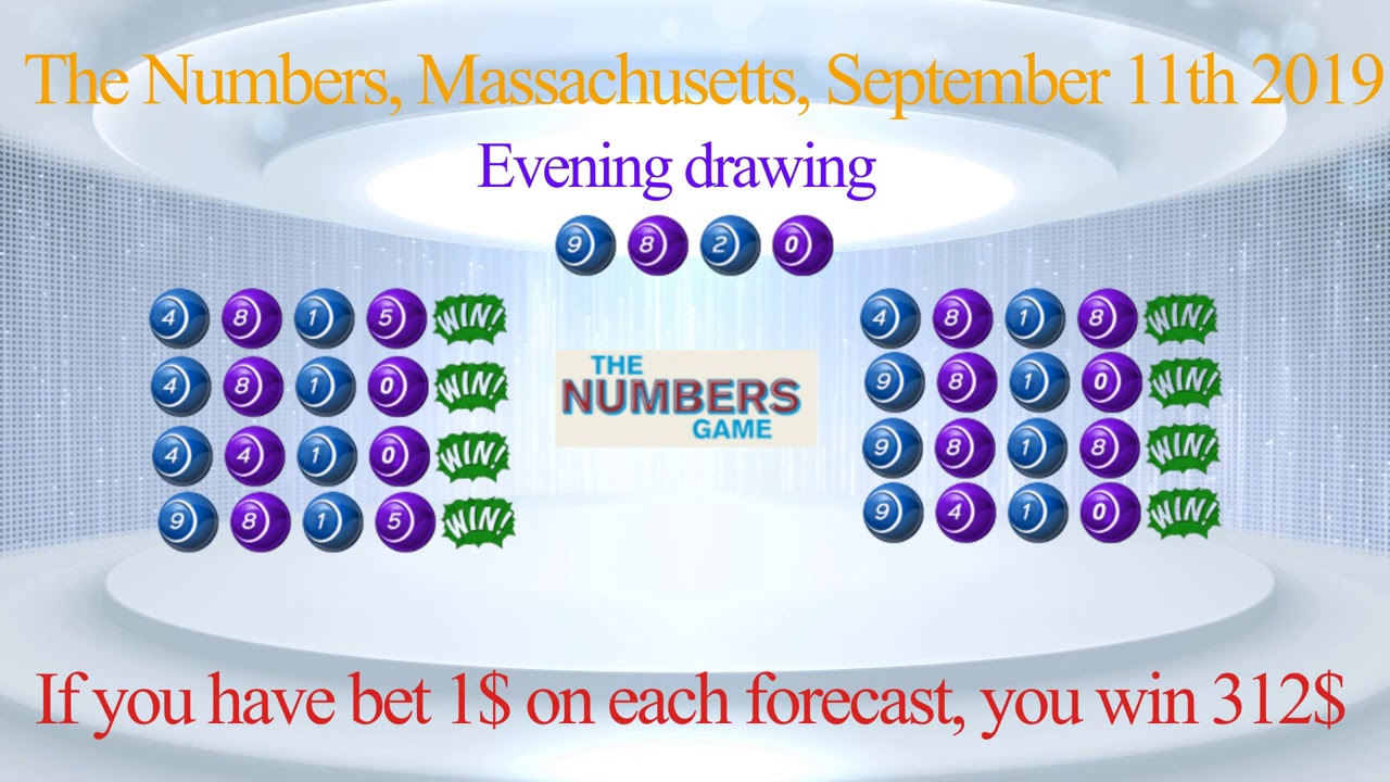 312$!!8 forecasts winning on The Numbers Game in Massachusetts, 11th ...