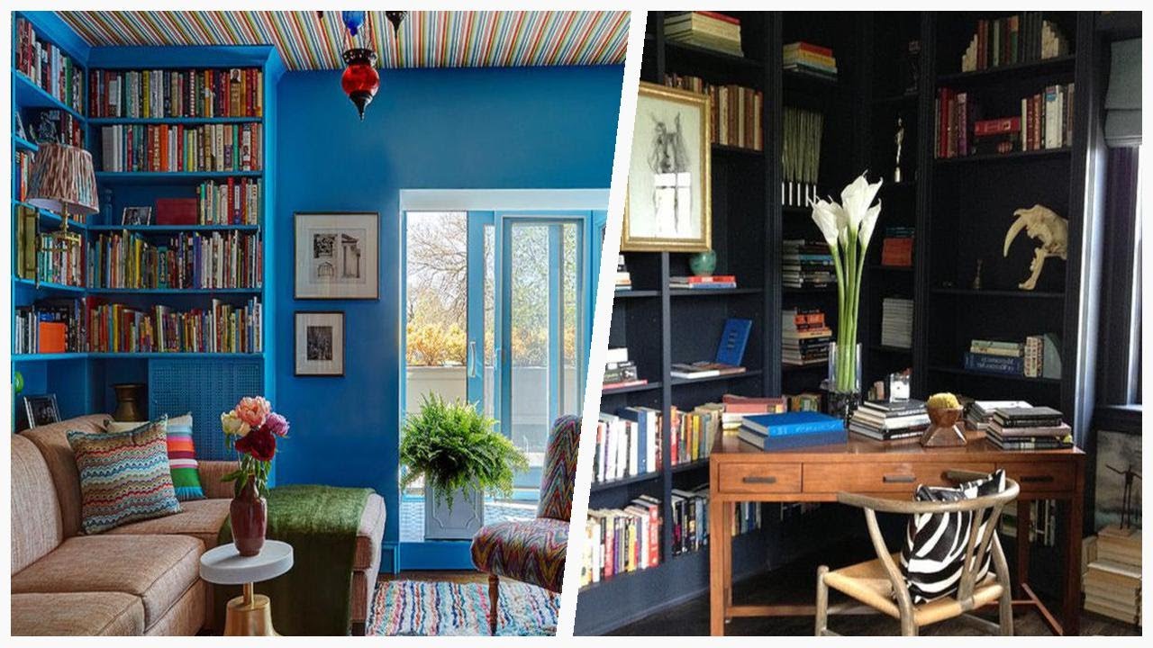 80 Blue Home Office Library Design Ideas That Will Inspire You - YouTube