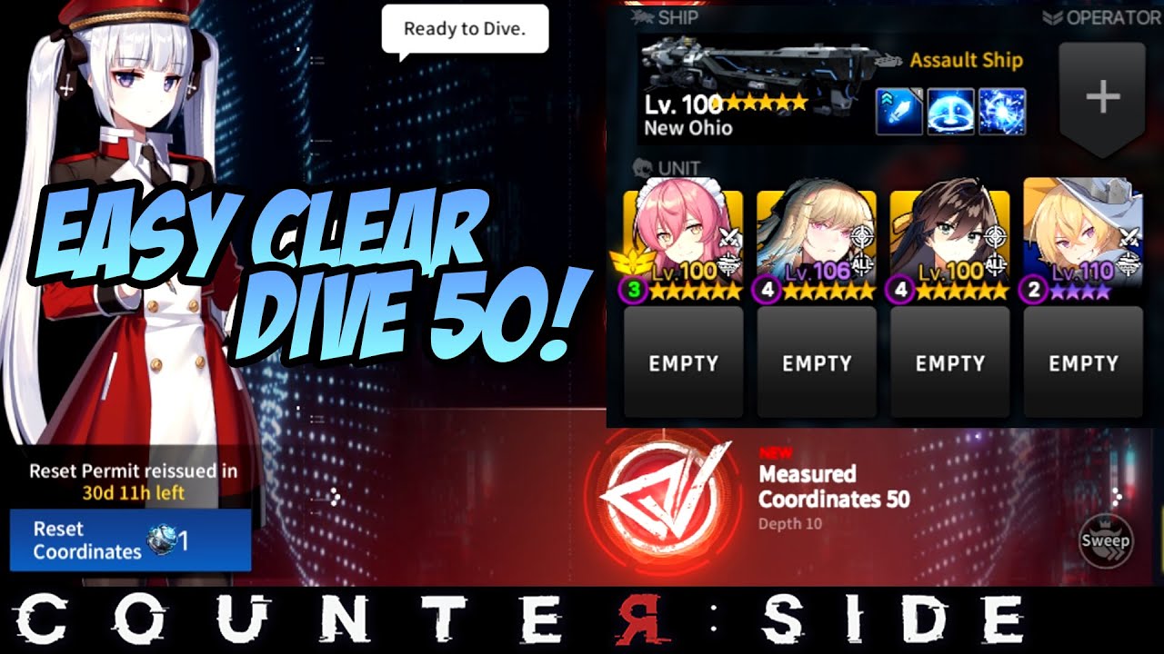 Easy Clear Dive 50 ! | Counter:Side - YouTube