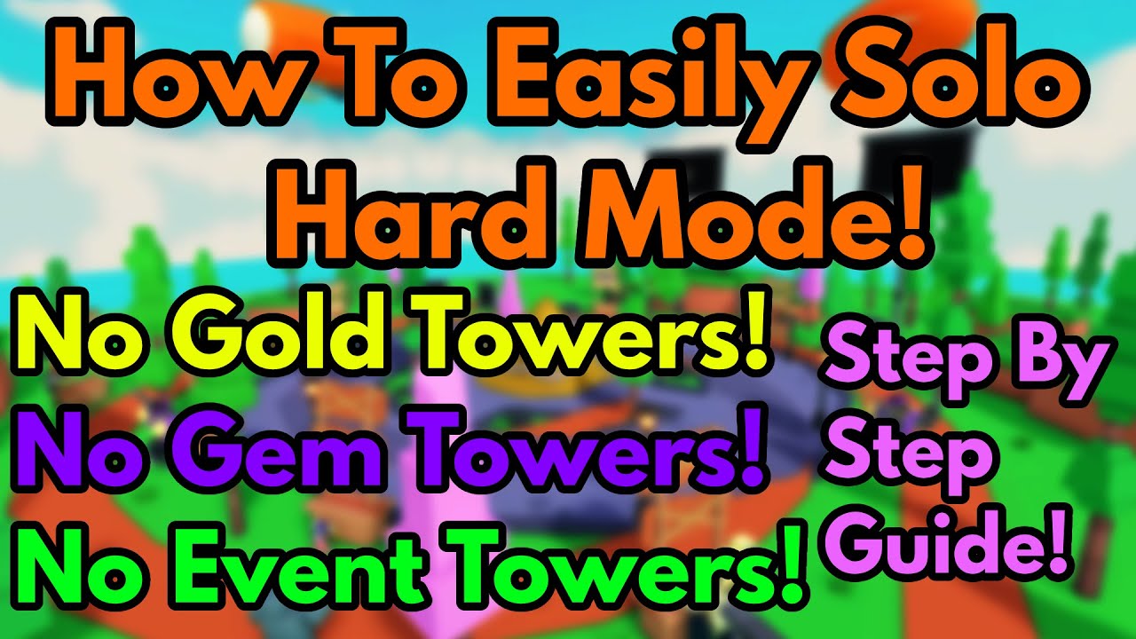 Easily Solo Hard Mode! | TDS x PLS DONATE Event Guide - YouTube