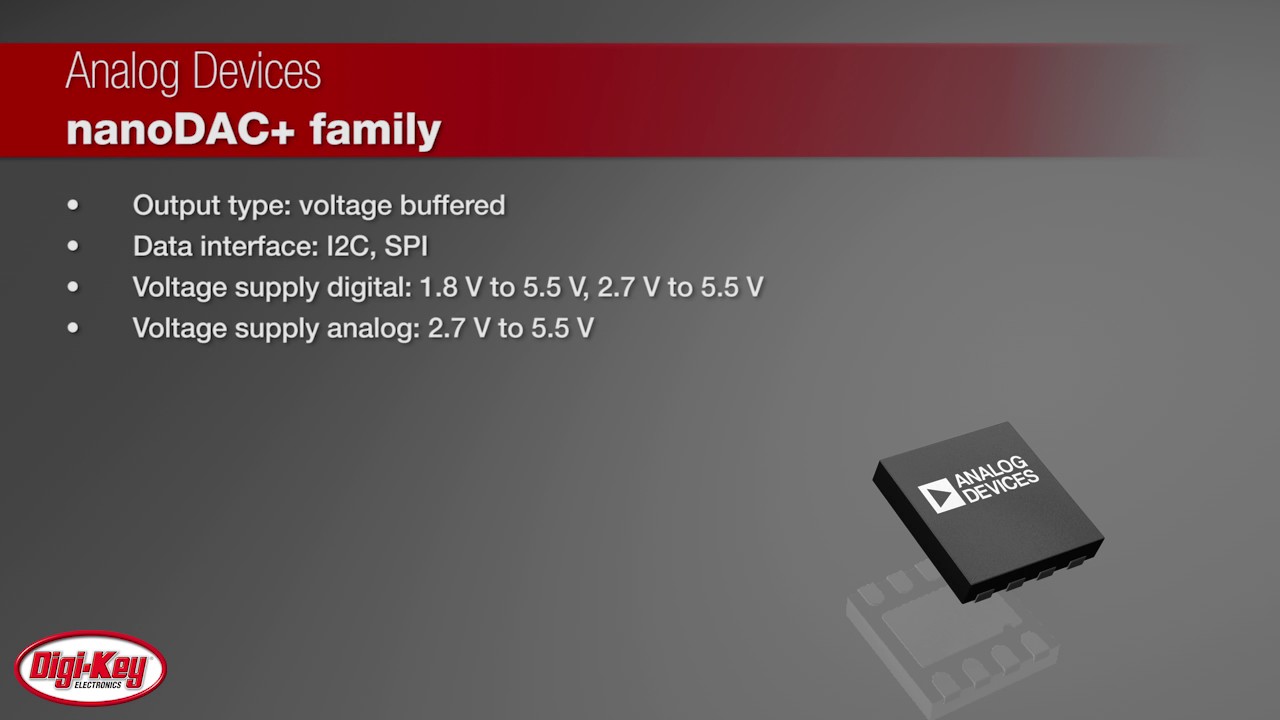 Analog Devices nanoDAC+ Family | Digi-Key Daily - YouTube