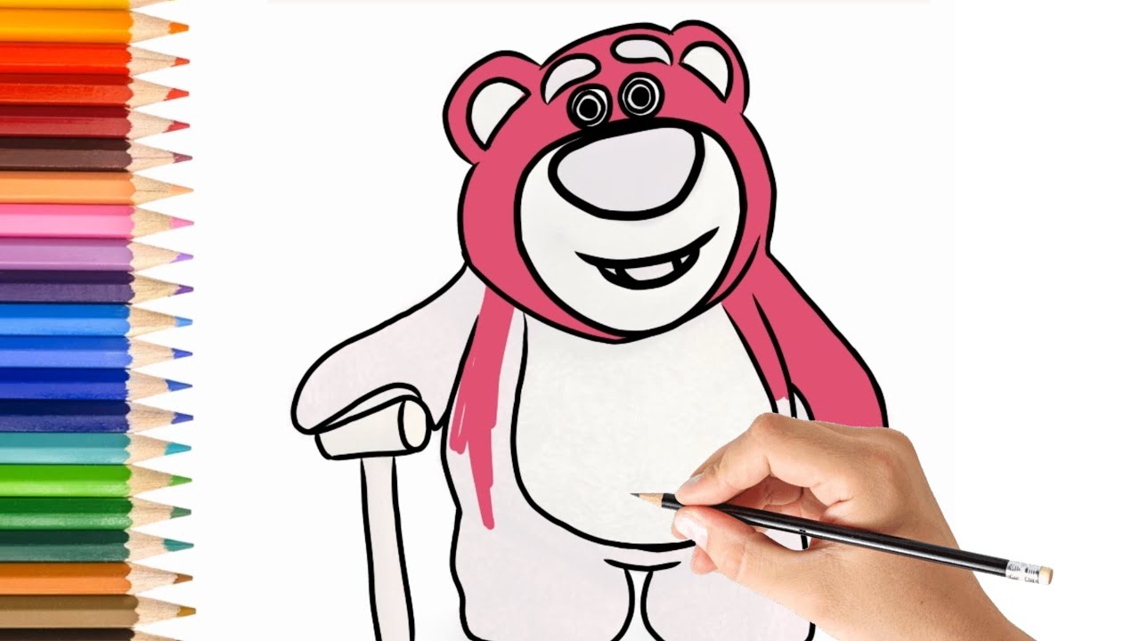 Toy Story : Drawing and Coloring Lotso Toy Story - Pinky Bear Lotso ...