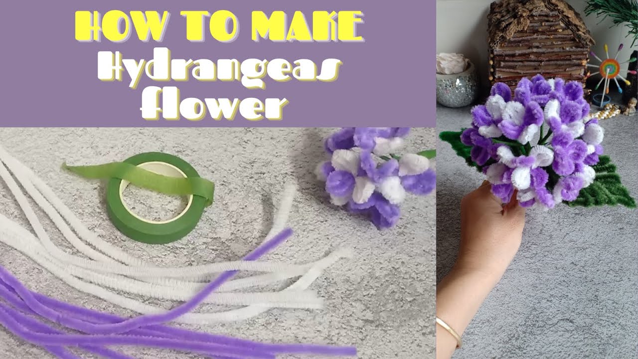How to make a Hydrangeas flower | Velvet Zinc Tutorial | DIY - YouTube