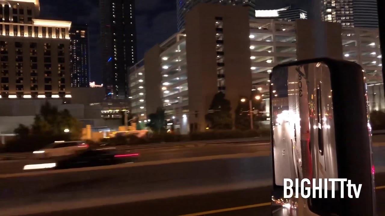 Fremont Las Vegas Primm at night - YouTube