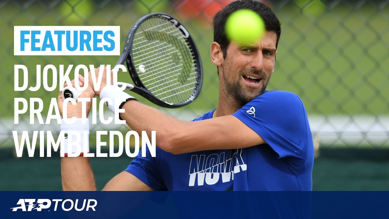 WIMBLEDON | Novak Djokovic Practice Session - YouTube