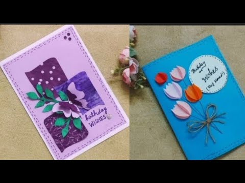 How to Make BIRTHDAY Cards| DIY Card Making |Handmade Greetings Cards ...