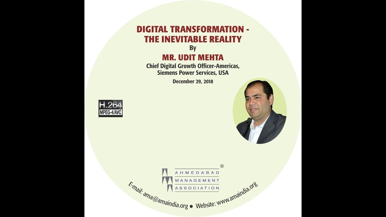 Digital Transformation - The Inevitable Reality by Mr. Udit Mehta - YouTube