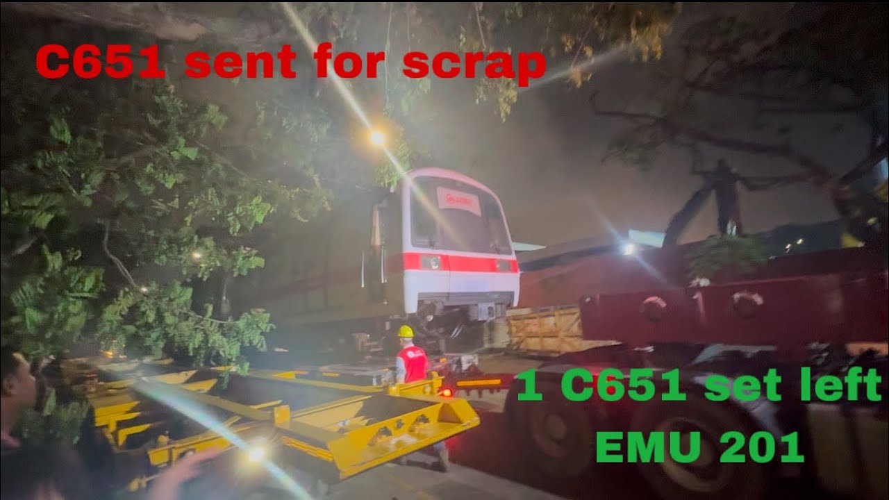 C651 Set 201/202. EMU 201 is being sent for scrap - YouTube