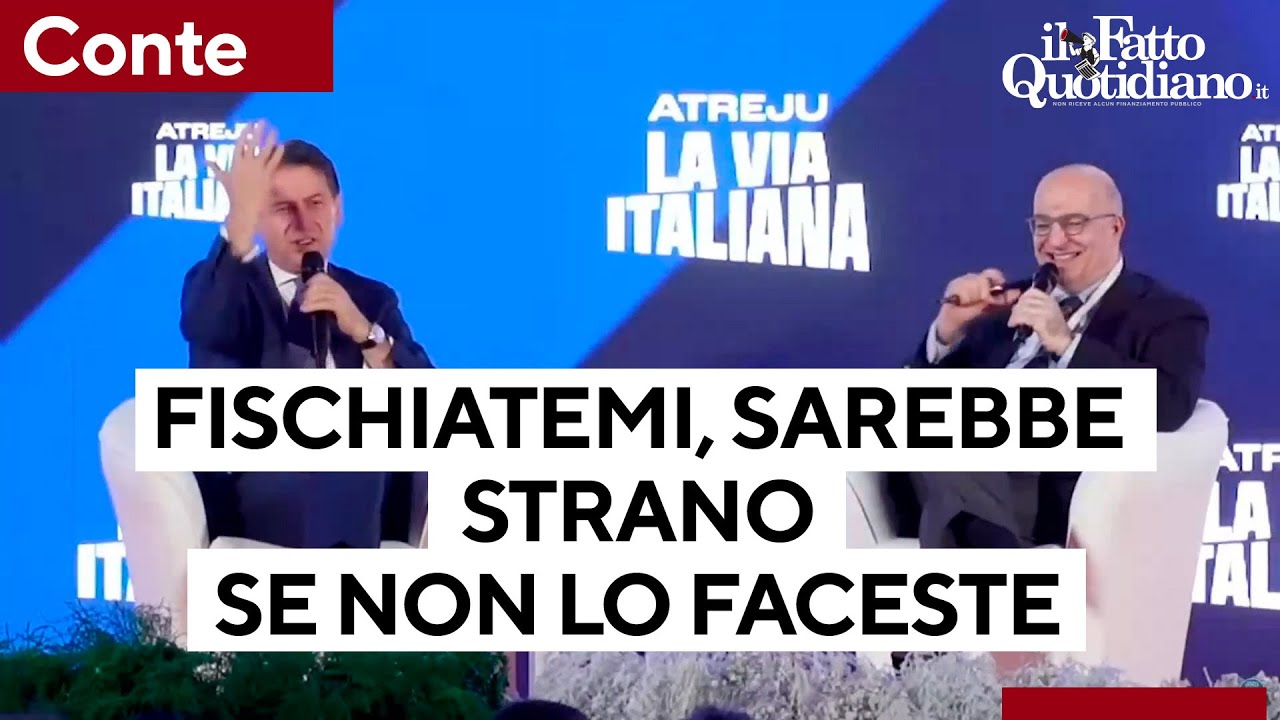 Il siparietto di Conte ad Atreju: "Fischiatemi, sarebbe strano non lo ...