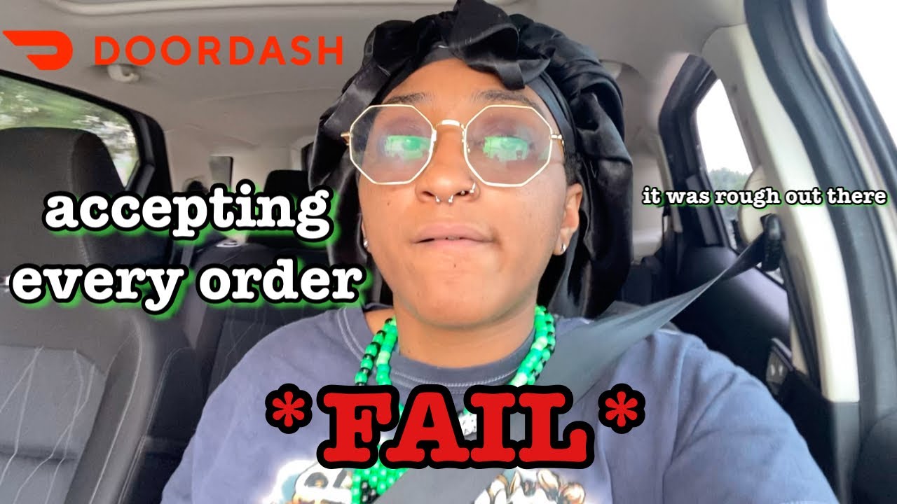 accepting every doordash order *FAIL* | doordash vlog | CammiewithaC ...