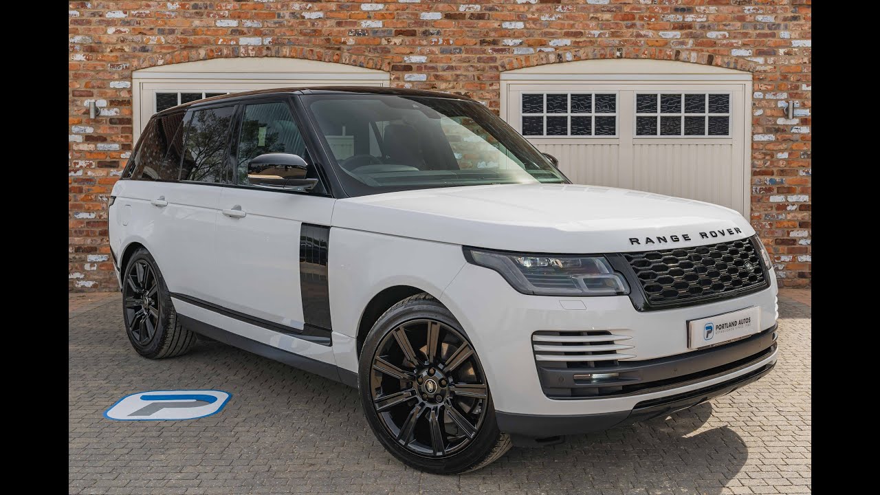 2018 18 RANGE ROVER VOGUE 3.0 TDV6 IN FUJI WHITE WITH BLACK LEATHER ...