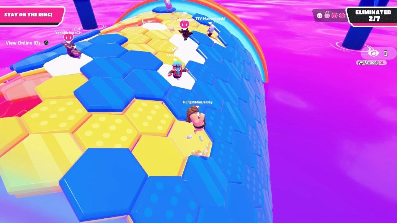 Fall Guys: Squads Hex-A-Ring win - YouTube