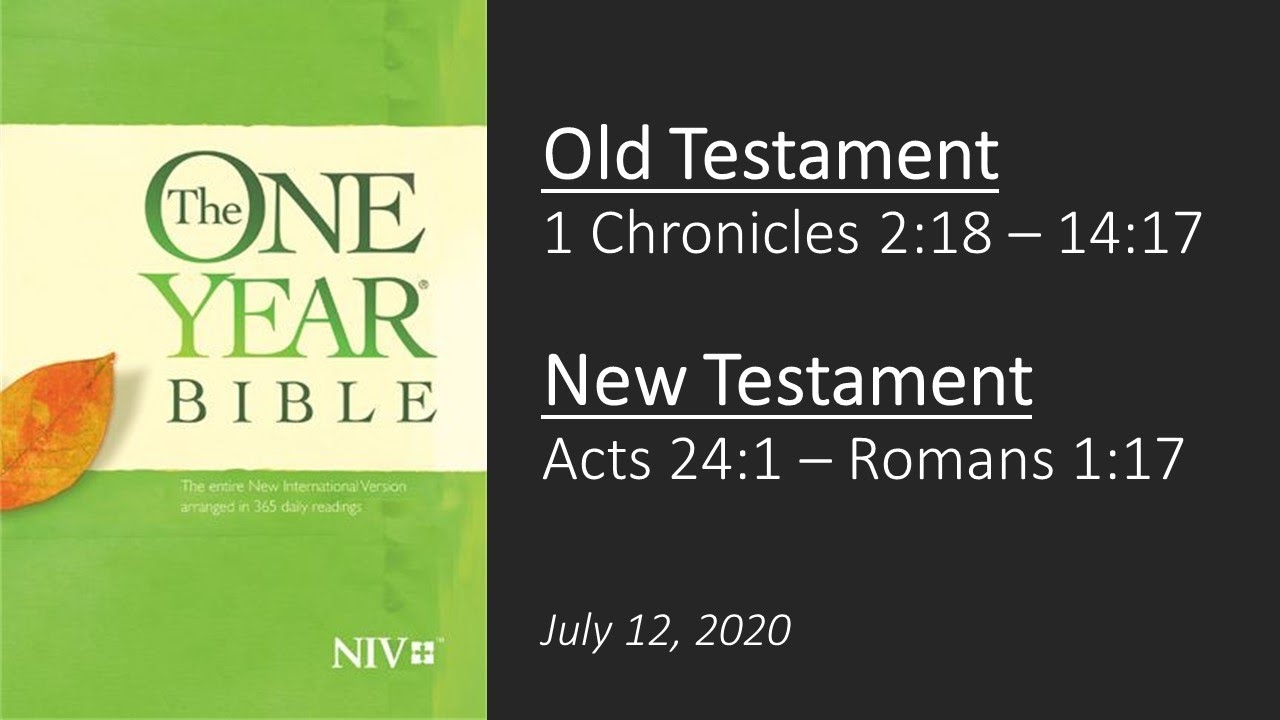 Daily Bible Reading - July 12 - YouTube