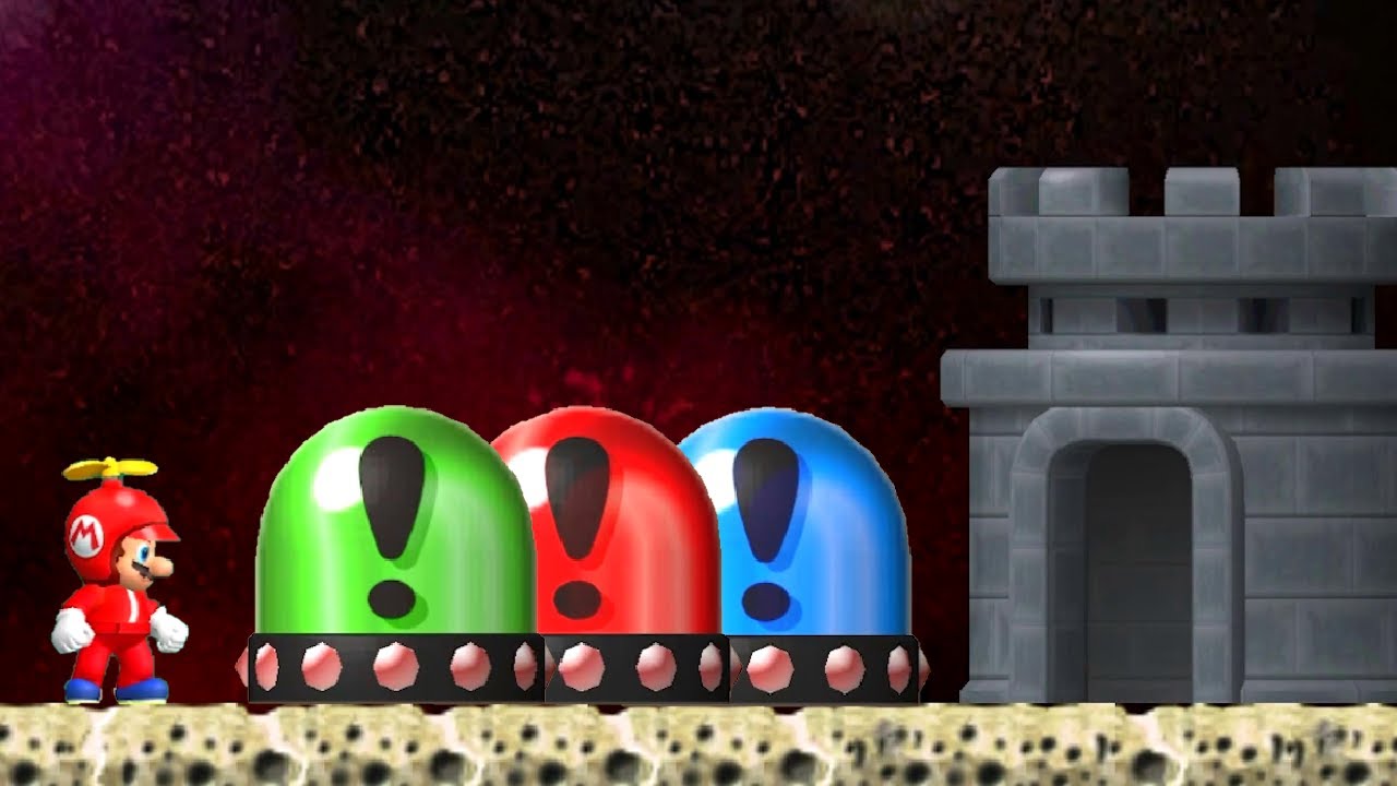 All Switch Palaces in Newer Super Mario Bros. Wii - YouTube